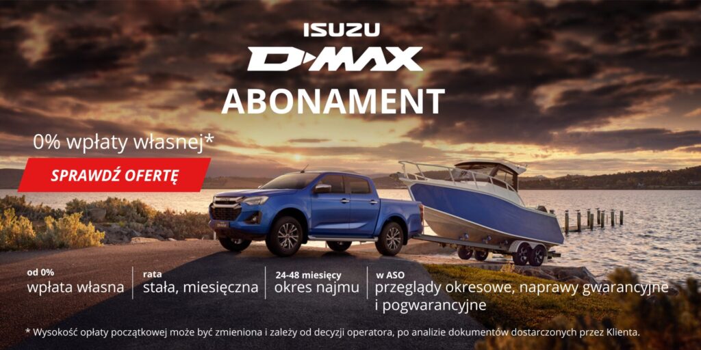 Isuzu D-Max 2025 wynajem długoterminowy w Abonamencie - Auto-Complex ...